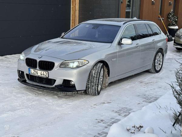 Grey BMW 520 2011 in Vilnius, with an engine capacity of 2.00 L and mileage of 347 thousand km for 11550 €, photo 1 on AUTOMOTO.COM.LV