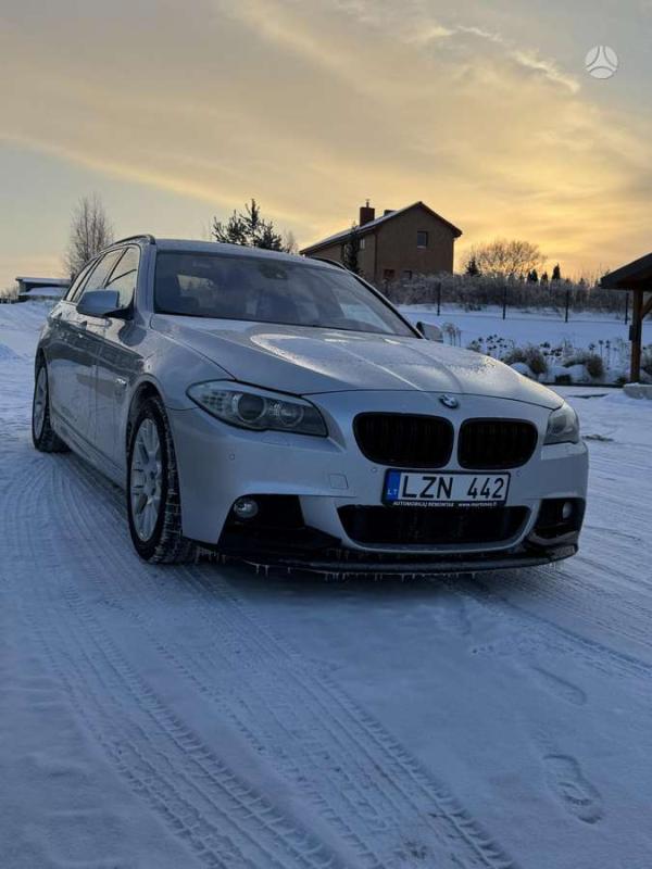 Grey BMW 520 2011 in Vilnius, with an engine capacity of 2.00 L and mileage of 347 thousand km for 11550 €, photo 6 on AUTOMOTO.COM.LV