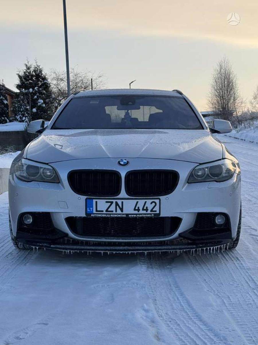 Grey BMW 520 2011 in Vilnius, with an engine capacity of 2.00 L and mileage of 347 thousand km for 11550 €, photo 7 on AUTOMOTO.COM.LV