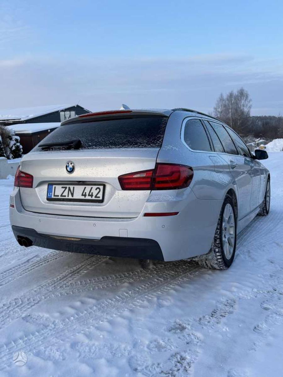 Grey BMW 520 2011 in Vilnius, with an engine capacity of 2.00 L and mileage of 347 thousand km for 11550 €, photo 13 on AUTOMOTO.COM.LV