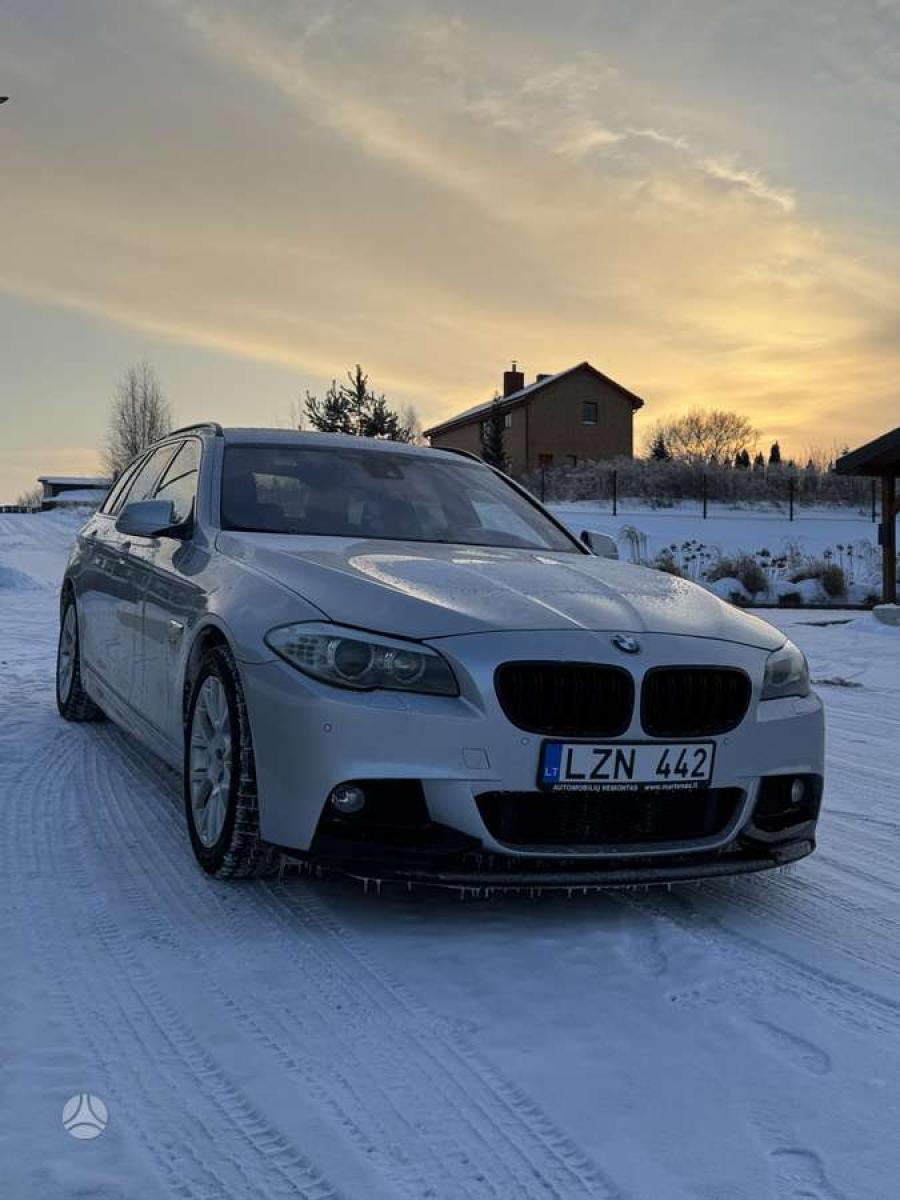 Grey BMW 520 2011 in Vilnius, with an engine capacity of 2.00 L and mileage of 347 thousand km for 11550 €, photo 15 on AUTOMOTO.COM.LV
