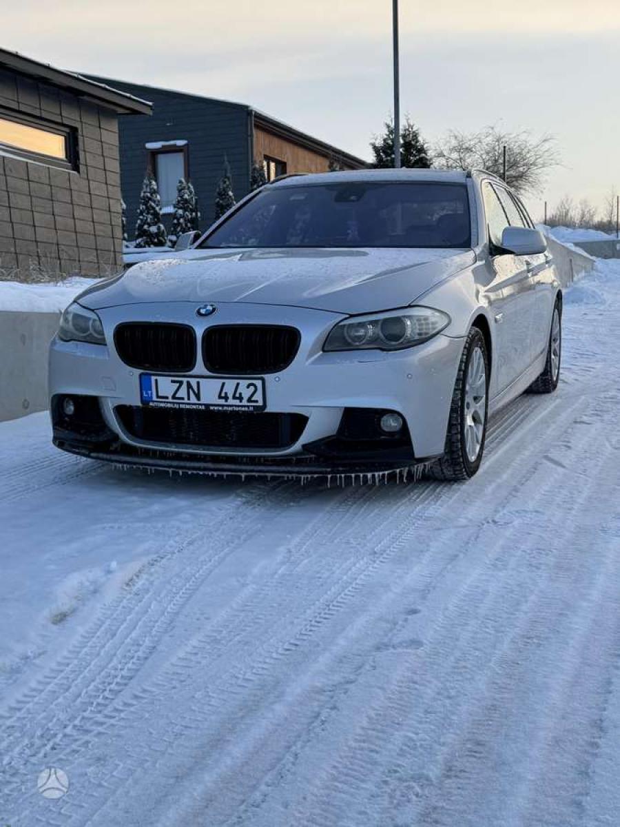 Grey BMW 520 2011 in Vilnius, with an engine capacity of 2.00 L and mileage of 347 thousand km for 11550 €, photo 25 on AUTOMOTO.COM.LV