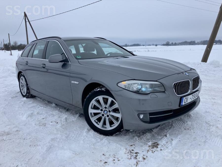 Grey BMW 520 2011 in Talsi, with an engine capacity of 2.00 L and mileage of 232 thousand km for 9990 €, photo 1 on AUTOMOTO.COM.LV