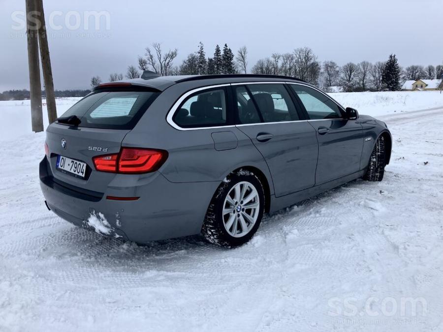 Grey BMW 520 2011 in Talsi, with an engine capacity of 2.00 L and mileage of 232 thousand km for 9990 €, photo 3 on AUTOMOTO.COM.LV