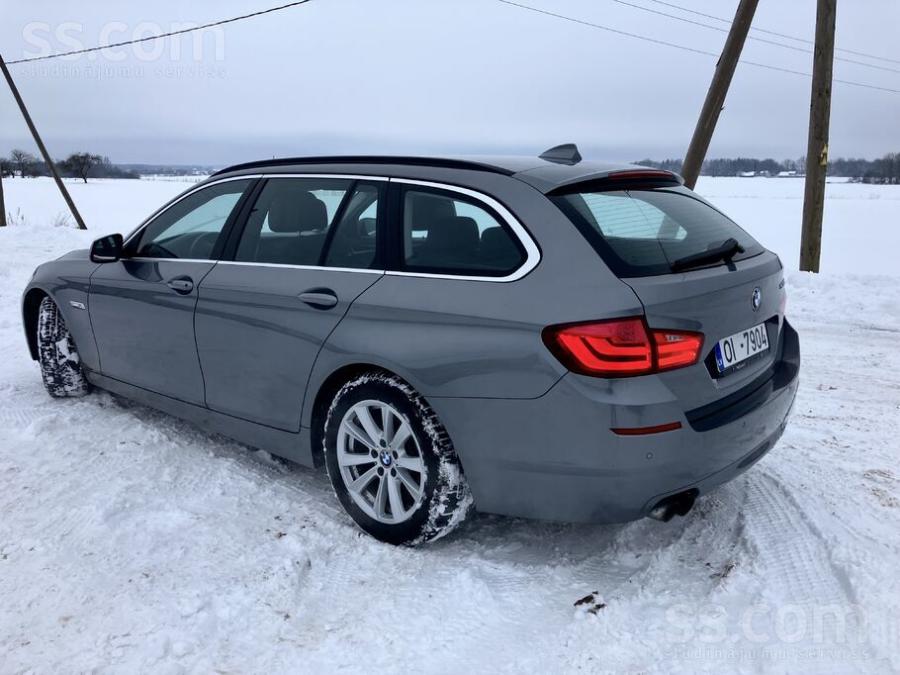 Grey BMW 520 2011 in Talsi, with an engine capacity of 2.00 L and mileage of 232 thousand km for 9990 €, photo 5 on AUTOMOTO.COM.LV