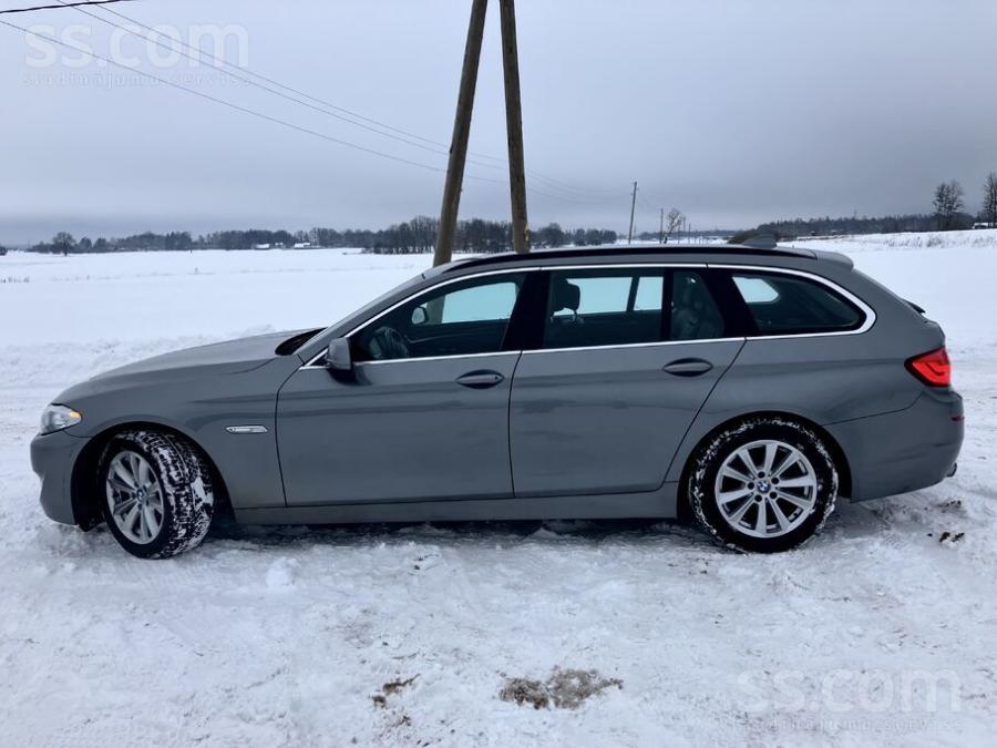 Grey BMW 520 2011 in Talsi, with an engine capacity of 2.00 L and mileage of 232 thousand km for 9990 €, photo 6 on AUTOMOTO.COM.LV