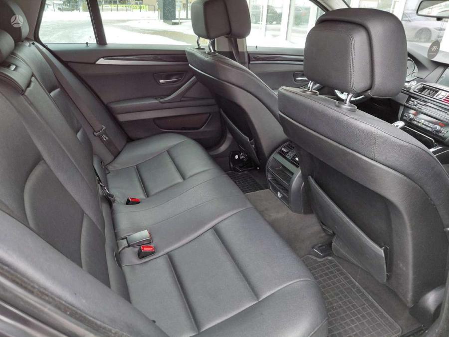 Grey BMW 520 2011 in Vilnius, with an engine capacity of 2.00 L and mileage of 312 thousand km for 7500 €, photo 10 on AUTOMOTO.COM.LV