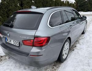 Grey BMW 520 2011 in Utena, with an engine capacity of 2.00 L and mileage of 245 thousand km for 6900 €, photo 3 on AUTOMOTO.COM.LV