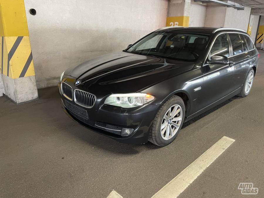 Grey BMW 520 2011 in Vilnius, with an engine capacity of 2.00 L and mileage of 200 thousand km for 6390 €, photo 5 on AUTOMOTO.COM.LV