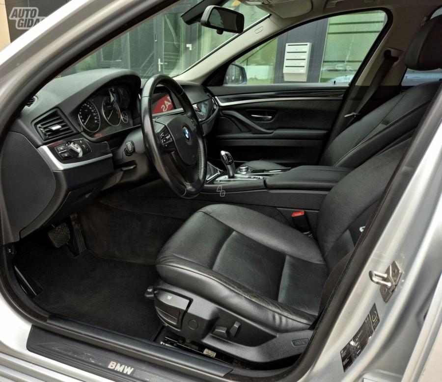 Grey BMW 520 2011 in Kaunas, with an engine capacity of 2.00 L and mileage of 283 thousand km for 6600 €, photo 14 on AUTOMOTO.COM.LV
