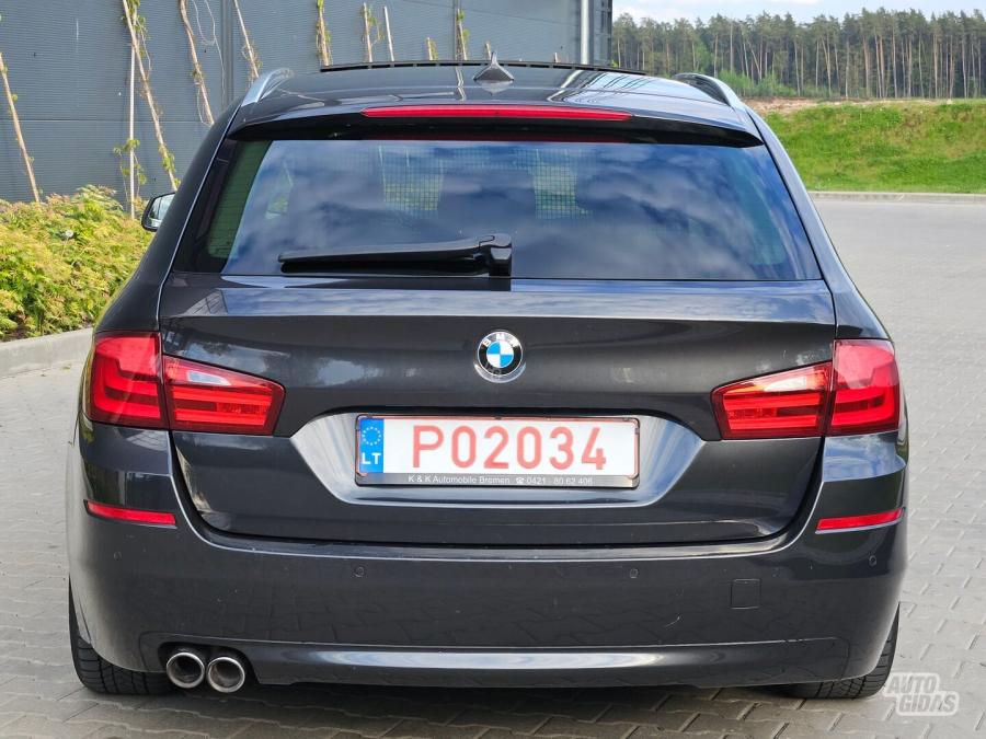 Grey BMW 520 2011 in Vilnius, with an engine capacity of 2.00 L and mileage of 273 thousand km for 6950 €, photo 7 on AUTOMOTO.COM.LV