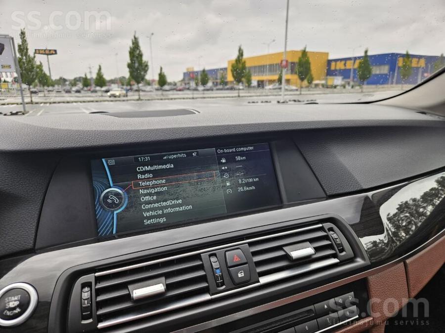 Grey BMW 520 2011 in Riga, with an engine capacity of 2.00 L and mileage of 405 thousand km for 9000 €, photo 17 on AUTOMOTO.COM.LV