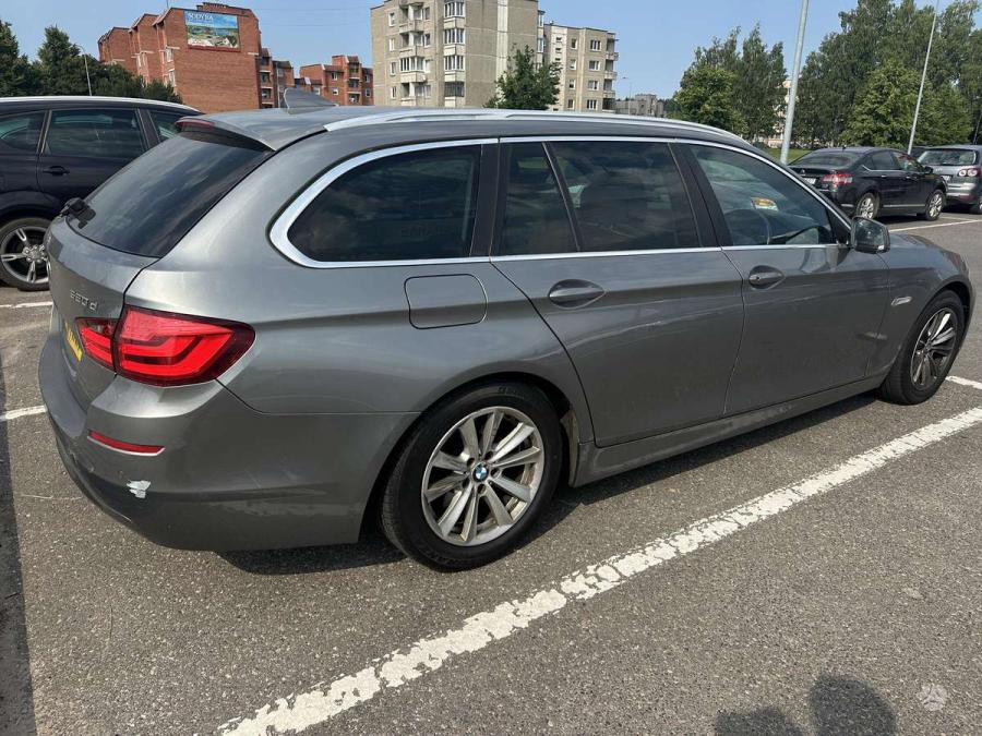 Grey BMW 520 2011 in Vilnius, with an engine capacity of 2.00 L and mileage of 385 thousand km for 3200 €, photo 4 on AUTOMOTO.COM.LV