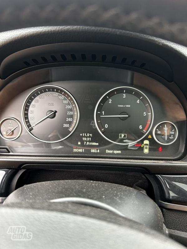Grey BMW 520 2011 in Raseiniai, with an engine capacity of 2.00 L and mileage of 396 thousand km for 7000 €, photo 10 on AUTOMOTO.COM.LV