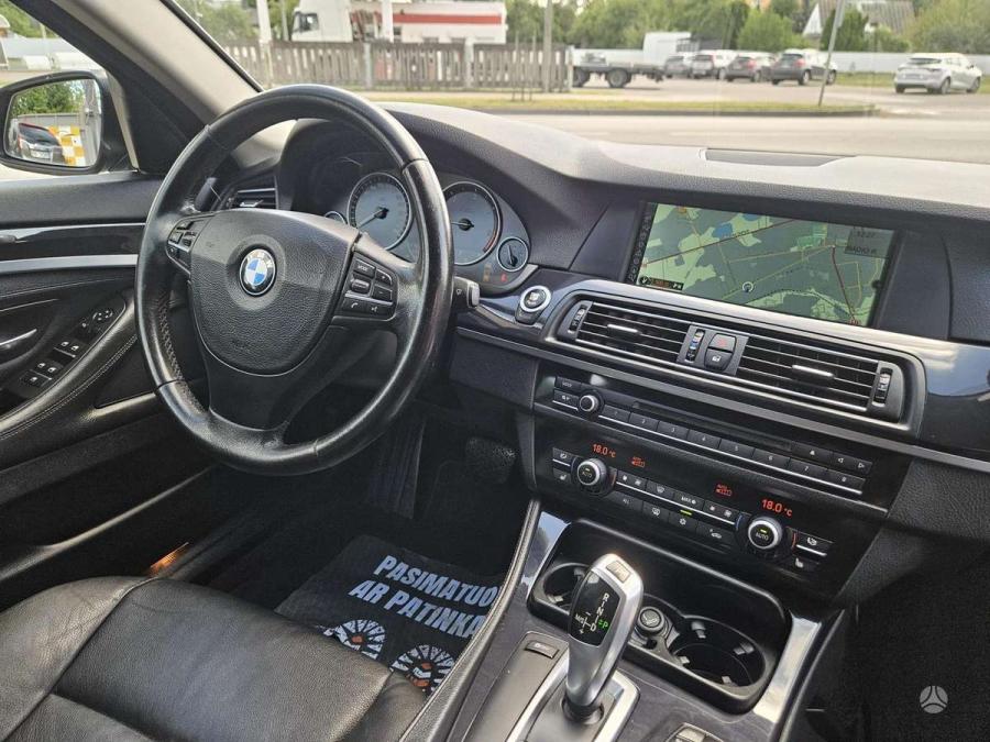 Pelēks BMW 520 2011 Šauļi, ar dzinēja tilpumu 2.00 L un nobraukumu 269 tūkst. km par 7400 €, foto 19 vietnē AUTOMOTO.COM.LV