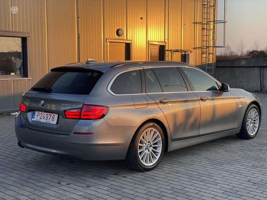 Grey BMW 520 2011 in Siauliai, with an engine capacity of 2.00 L and mileage of 291 thousand km for 7200 €, photo 8 on AUTOMOTO.COM.LV