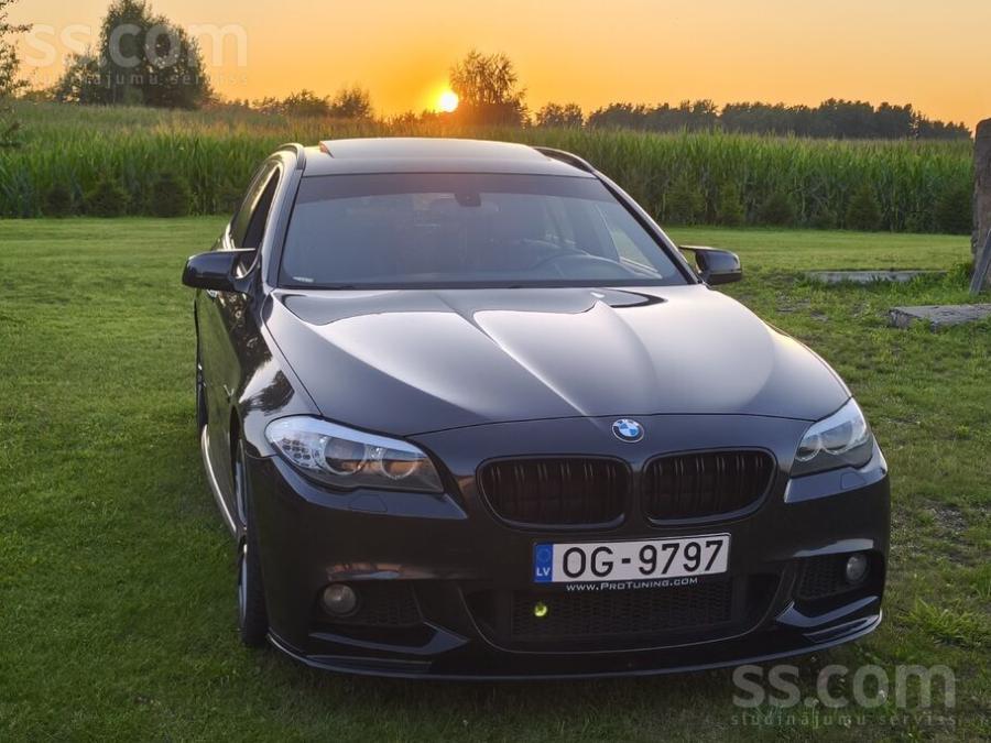 Grey BMW 520 2011 in Daugavpils, with an engine capacity of 2.00 L and mileage of 228 thousand km for 10700 €, photo 4 on AUTOMOTO.COM.LV