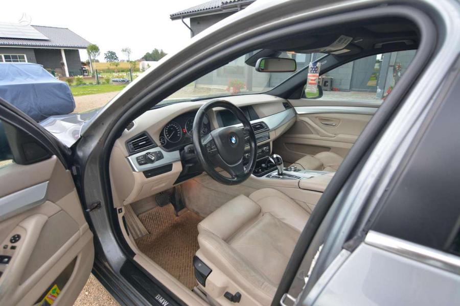 Grey BMW 520 2011 in Siauliai, with an engine capacity of 2.00 L and mileage of 478 thousand km for 6200 €, photo 7 on AUTOMOTO.COM.LV