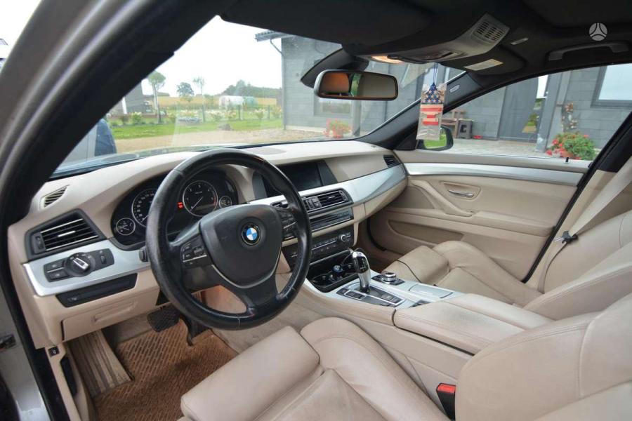 Grey BMW 520 2011 in Siauliai, with an engine capacity of 2.00 L and mileage of 478 thousand km for 6200 €, photo 9 on AUTOMOTO.COM.LV