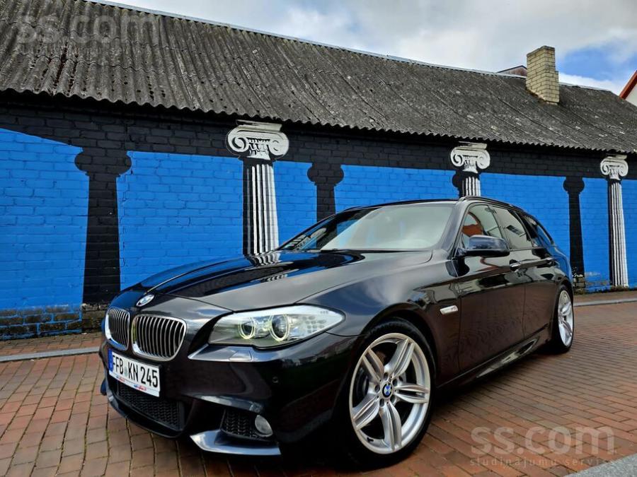Grey BMW 520 2012 in Jelgava, with an engine capacity of 2.00 L and mileage of 212 thousand km for 7500 €, photo 1 on AUTOMOTO.COM.LV