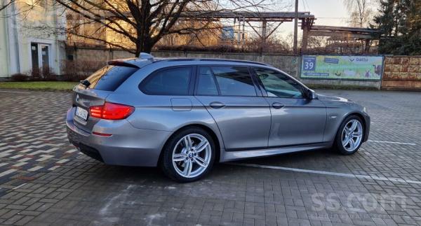 Grey BMW 520 2012 in Jelgava, with an engine capacity of 2.00 L and mileage of 261 thousand km for 9900 €, photo 3 on AUTOMOTO.COM.LV