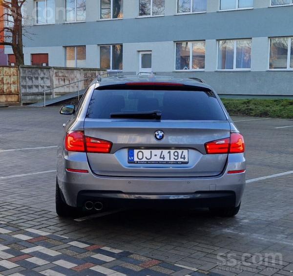 Grey BMW 520 2012 in Jelgava, with an engine capacity of 2.00 L and mileage of 261 thousand km for 9900 €, photo 4 on AUTOMOTO.COM.LV