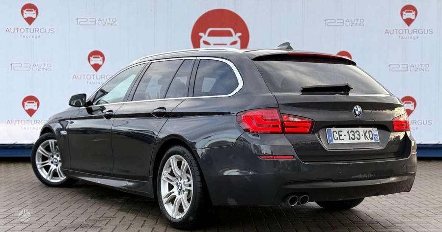 Grey BMW 520 2012 in Taurage, with an engine capacity of 2.00 L and mileage of 347 thousand km for 7900 €, photo 14 on AUTOMOTO.COM.LV