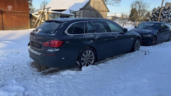 Grey BMW 520 2012 in Raseiniai, with an engine capacity of 2.00 L and mileage of 384 thousand km for 4500 €, photo 5 on AUTOMOTO.COM.LV