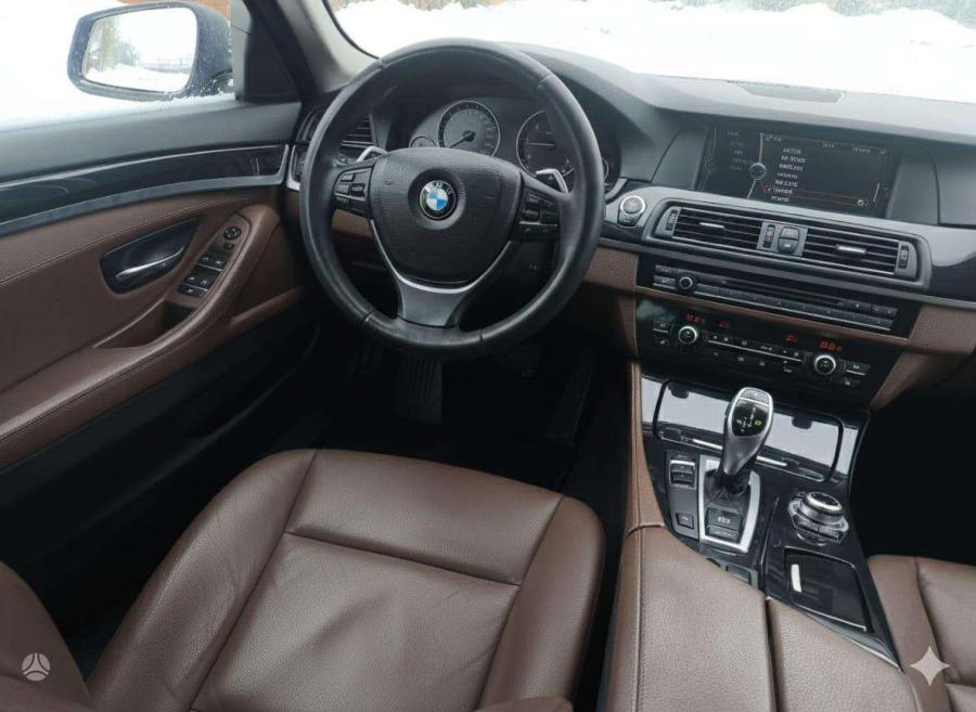 Pelēks BMW 520 2012 Šauļi, ar dzinēja tilpumu 2.00 L un nobraukumu 304 tūkst. km par 8500 €, foto 10 vietnē AUTOMOTO.COM.LV