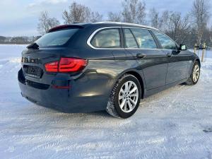 Grey BMW 520 2012 in Utena, with an engine capacity of 2.00 L and mileage of 336 thousand km for 6950 €, photo 11 on AUTOMOTO.COM.LV