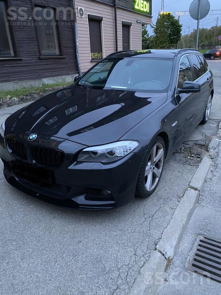 Grey BMW 520 2012 in Riga, with an engine capacity of 2.00 L and mileage of 340 thousand km for 6660 €, photo 1 on AUTOMOTO.COM.LV
