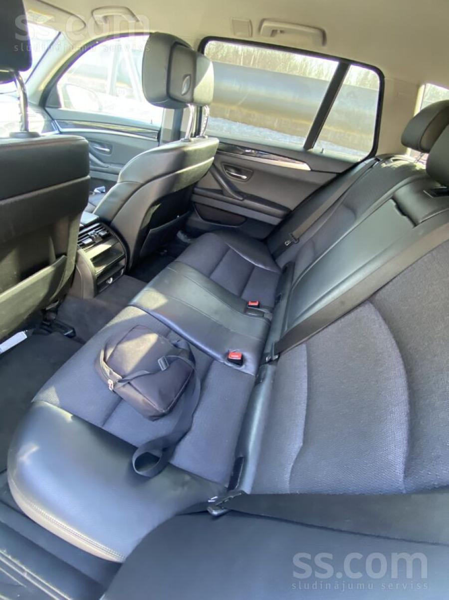 Grey BMW 520 2012 in Riga, with an engine capacity of 2.00 L and mileage of 340 thousand km for 6660 €, photo 10 on AUTOMOTO.COM.LV