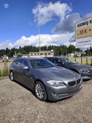 Grey BMW 520 2012 in Utena, with an engine capacity of 2.00 L and mileage of 387 thousand km for 5600 €, photo 4 on AUTOMOTO.COM.LV