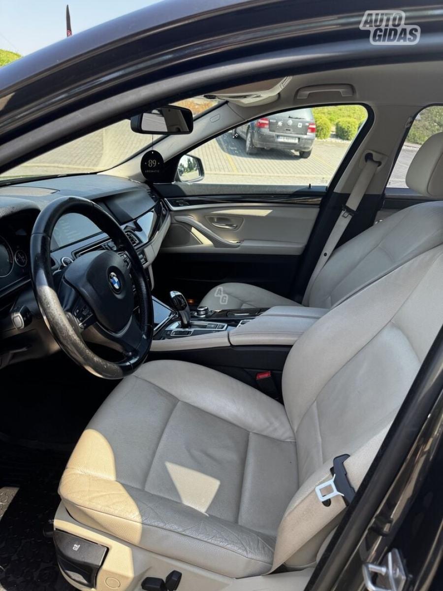Grey BMW 520 2012 in Anyksciai, with an engine capacity of 2.00 L and mileage of 282 thousand km for 8500 €, photo 12 on AUTOMOTO.COM.LV
