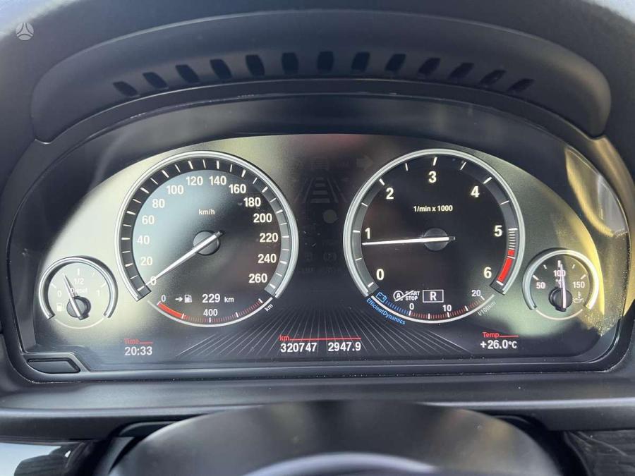 Grey BMW 520 2012 in Kaunas, with an engine capacity of 2.00 L and mileage of 321 thousand km for 8500 €, photo 21 on AUTOMOTO.COM.LV