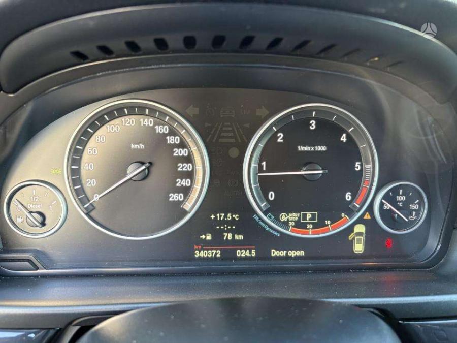 Grey BMW 520 2012 in Radviliskis, with an engine capacity of 2.00 L and mileage of 340 thousand km for 6750 €, photo 16 on AUTOMOTO.COM.LV