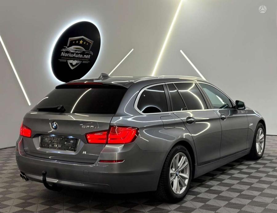 Grey BMW 520 2012 in Marijampole, with an engine capacity of 2.00 L and mileage of 218 thousand km for 8750 €, photo 34 on AUTOMOTO.COM.LV