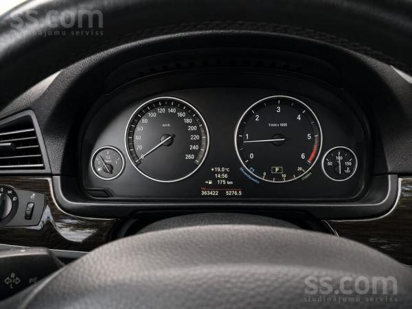 Grey BMW 520 2012 in Riga, with an engine capacity of 2.00 L and mileage of 363 thousand km for 7990 €, photo 8 on AUTOMOTO.COM.LV