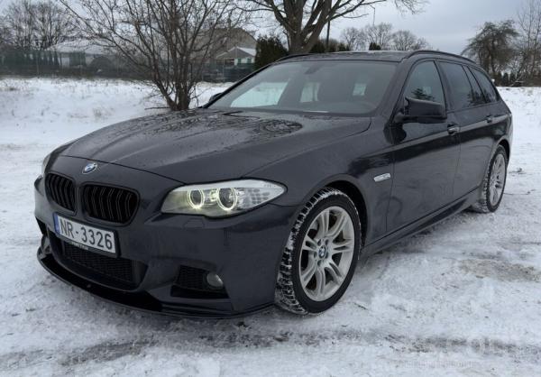 Grey BMW 520 2013 in Valmiera, with an engine capacity of 2.00 L and mileage of 308 thousand km for 12000 €, photo 1 on AUTOMOTO.COM.LV