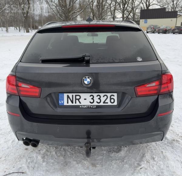 Grey BMW 520 2013 in Valmiera, with an engine capacity of 2.00 L and mileage of 308 thousand km for 12000 €, photo 7 on AUTOMOTO.COM.LV