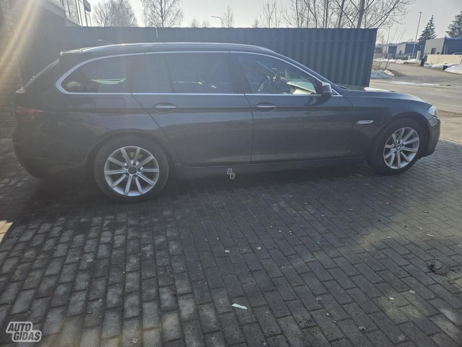 Pelēks BMW 520 2013 Panevēža, ar dzinēja tilpumu 2.00 L un nobraukumu 301 tūkst. km par 11200 €, foto 2 vietnē AUTOMOTO.COM.LV