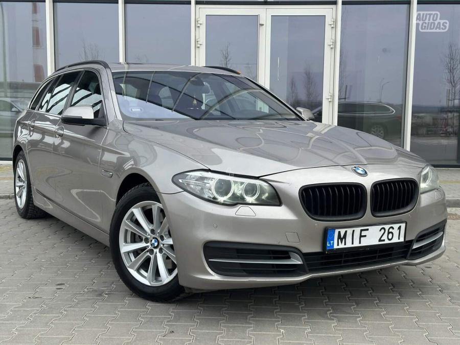 Grey BMW 520 2013 in Vilnius, with an engine capacity of 2.00 L and mileage of 389 thousand km for 8500 €, photo 1 on AUTOMOTO.COM.LV