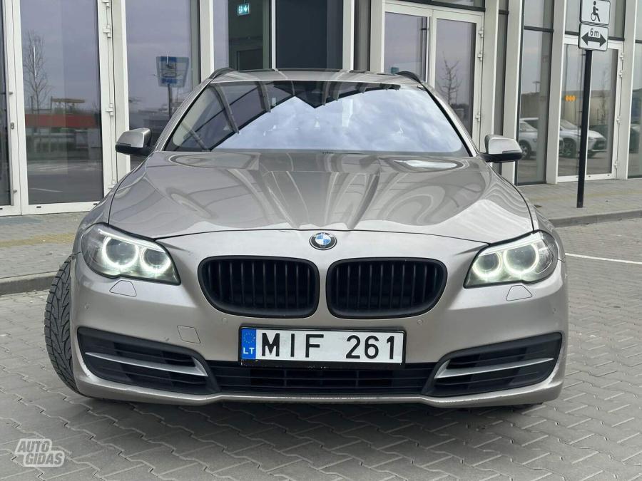 Grey BMW 520 2013 in Vilnius, with an engine capacity of 2.00 L and mileage of 389 thousand km for 8500 €, photo 3 on AUTOMOTO.COM.LV