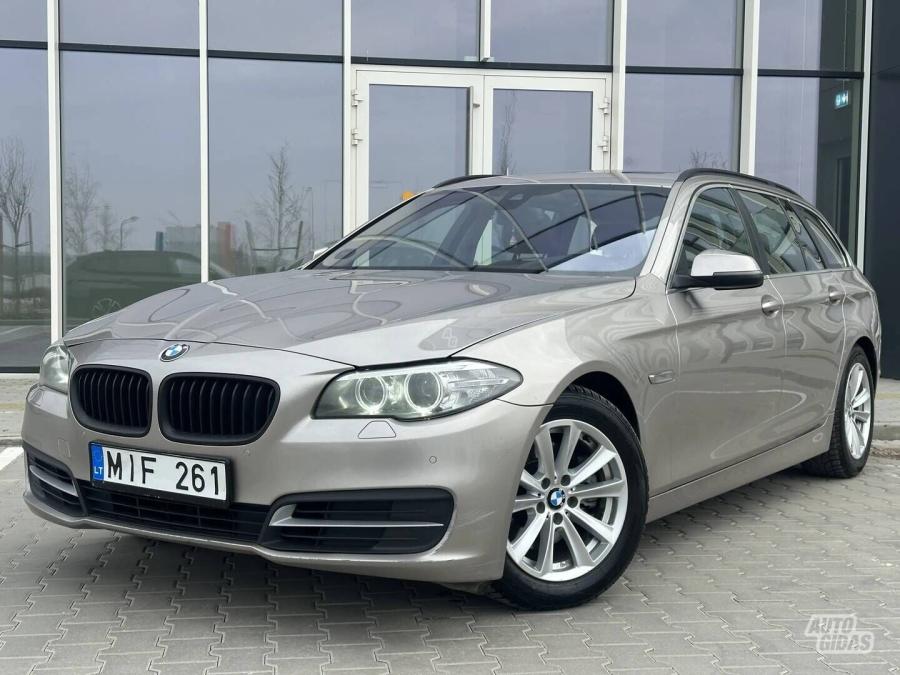 Grey BMW 520 2013 in Vilnius, with an engine capacity of 2.00 L and mileage of 389 thousand km for 8500 €, photo 4 on AUTOMOTO.COM.LV