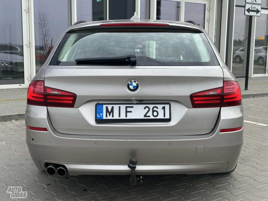 Grey BMW 520 2013 in Vilnius, with an engine capacity of 2.00 L and mileage of 389 thousand km for 8500 €, photo 6 on AUTOMOTO.COM.LV