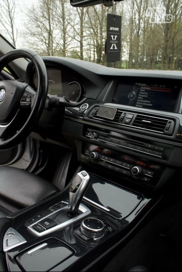 Grey BMW 520 2013 in Pasvalys, with an engine capacity of 2.00 L and mileage of 285 thousand km for 10500 €, photo 9 on AUTOMOTO.COM.LV