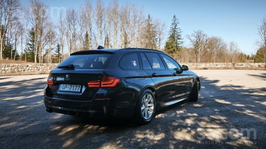 Grey BMW 520 2013 in Riga, with an engine capacity of 2.00 L and mileage of 289 thousand km for 10950 €, photo 5 on AUTOMOTO.COM.LV