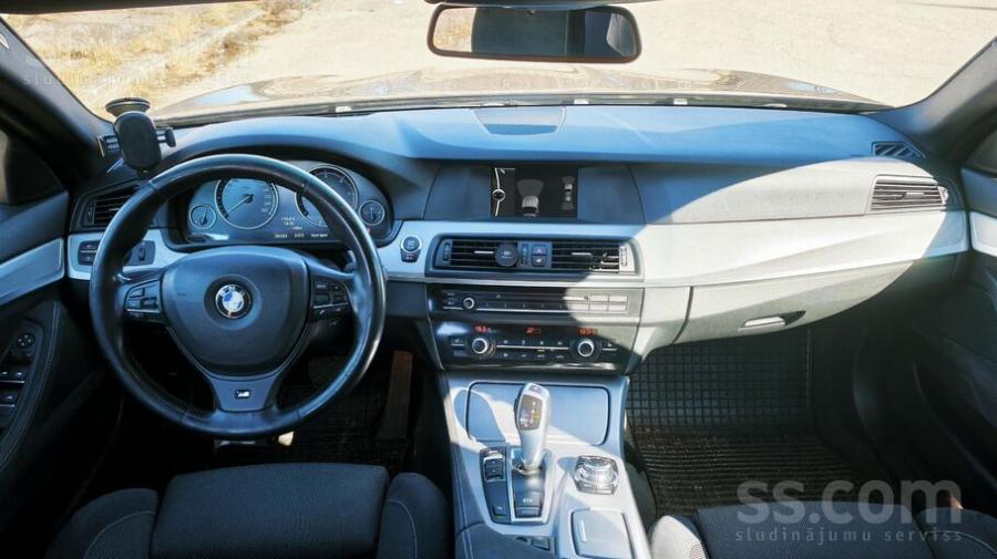 Grey BMW 520 2013 in Riga, with an engine capacity of 2.00 L and mileage of 289 thousand km for 10950 €, photo 11 on AUTOMOTO.COM.LV