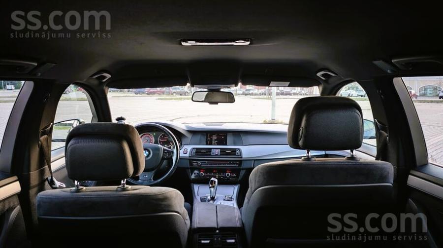 Grey BMW 520 2013 in Riga, with an engine capacity of 2.00 L and mileage of 289 thousand km for 10950 €, photo 15 on AUTOMOTO.COM.LV