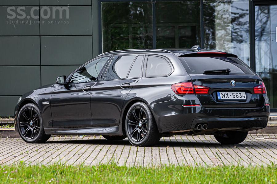 Grey BMW 520 2013 in Tukums, with an engine capacity of 2.00 L and mileage of 216 thousand km for 8590 €, photo 4 on AUTOMOTO.COM.LV